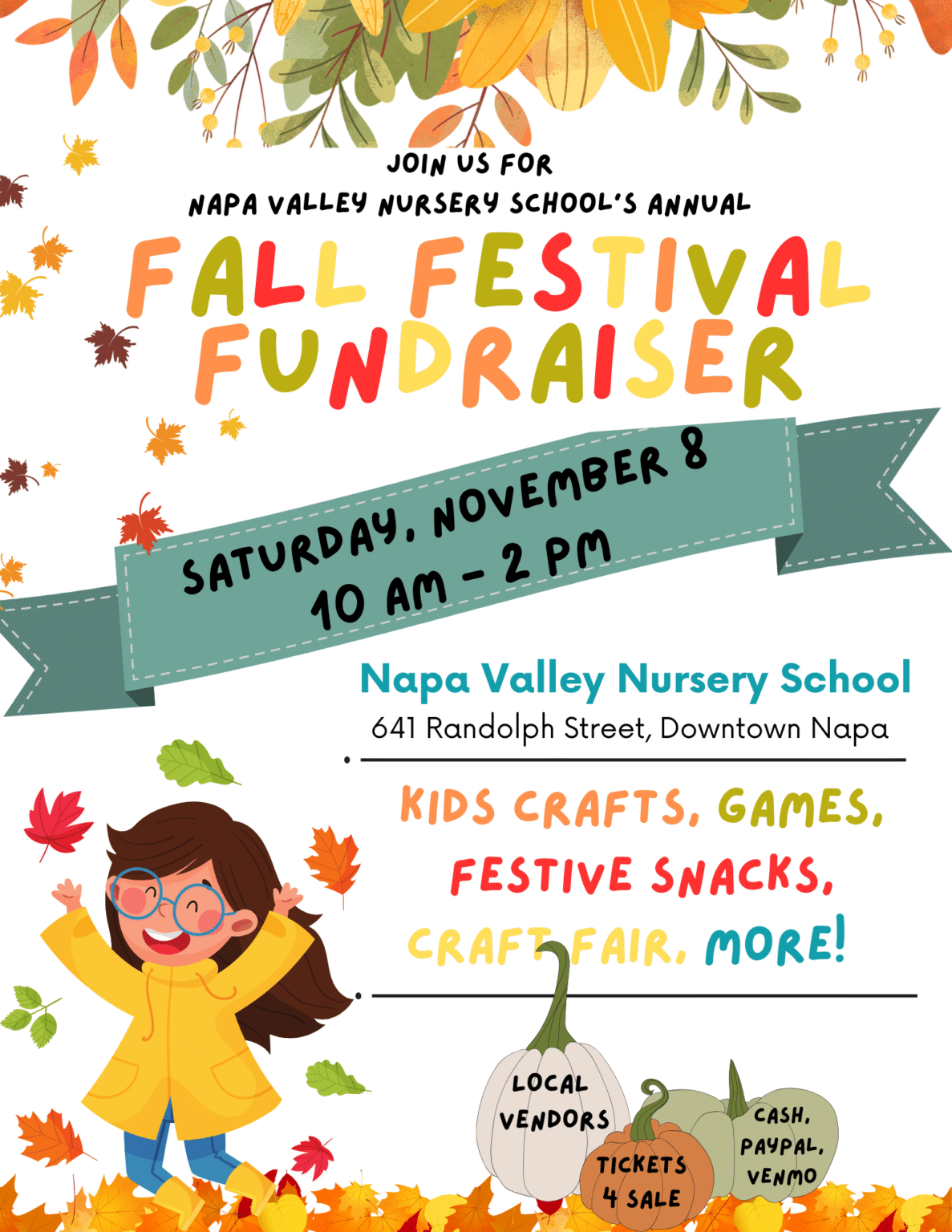 Fall Festival Fundraiser – Napa Valley Nursery School